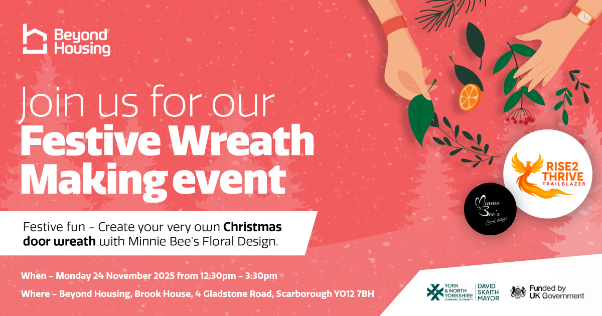 Festive Wreath Making event | Beyond Housing